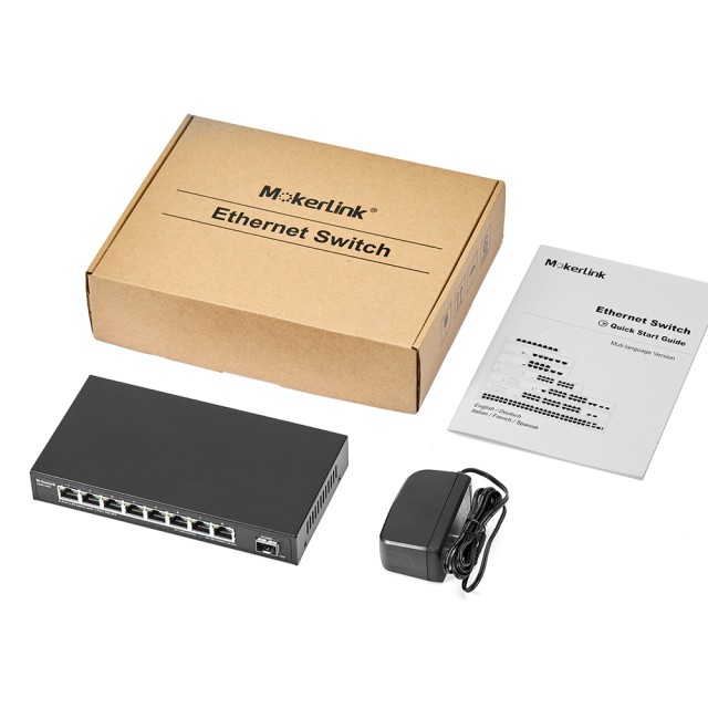 MokerLink Store - 8 Port 2.5G Ethernet Switch with 10G SFP