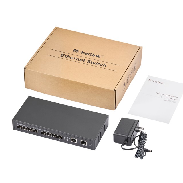 MokerLink Store - MokerLink 10 Port Gigabit SFP Switch