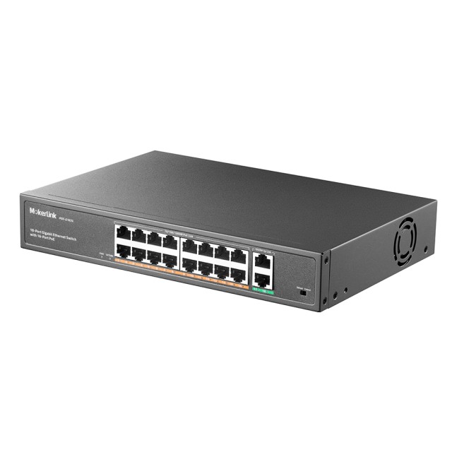 MokerLink Store - 18-Port Gigabit Ethernet Switch witch 16-Port PoE
