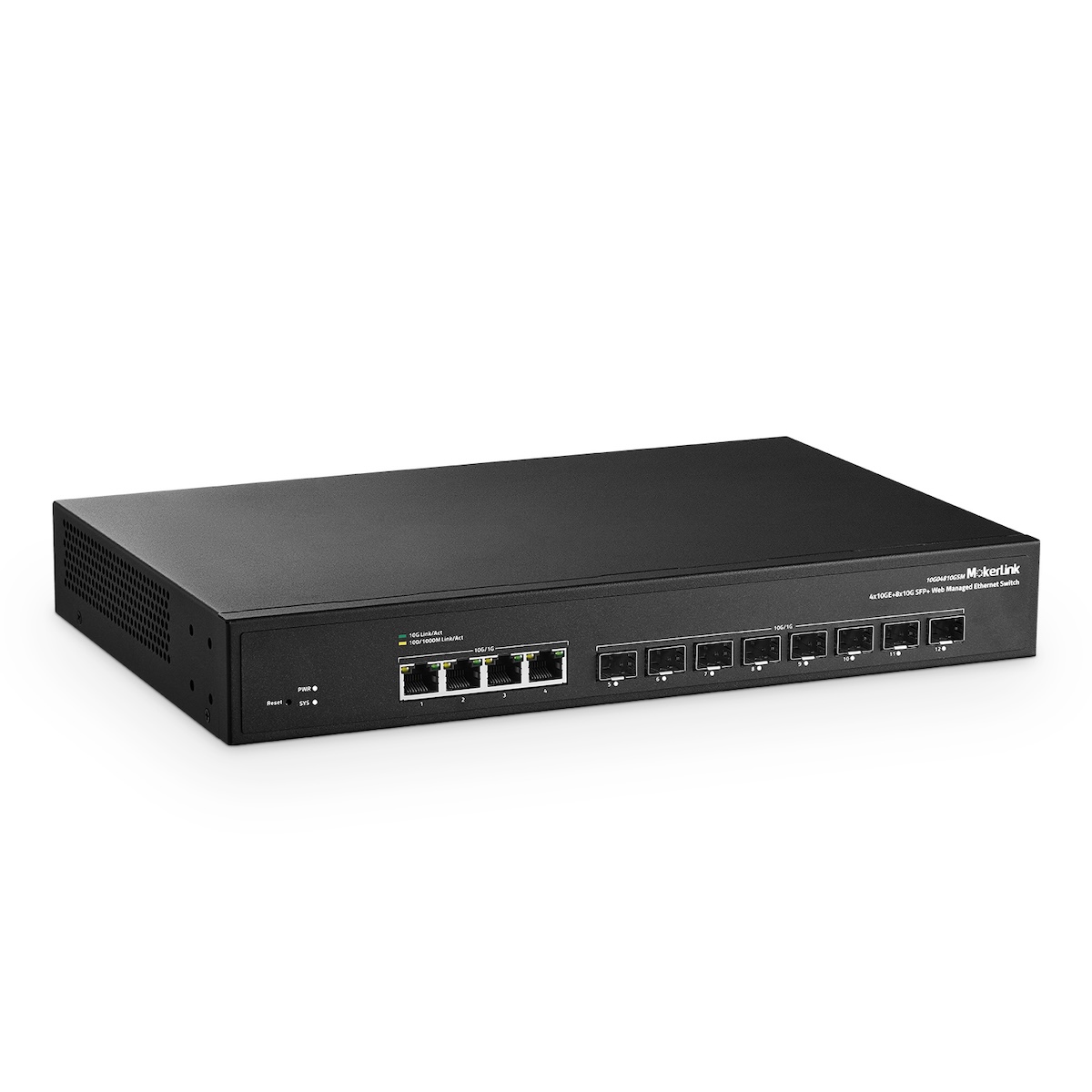 MokerLink Store - 12-Port 10G L2 Managed Switch wirh 8-Port 10G SFP+