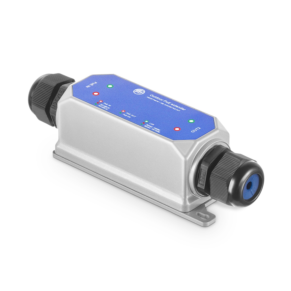 MokerLink Store - MokerLink IP67 Outdoor 2 Port Gigabit PoE Extender