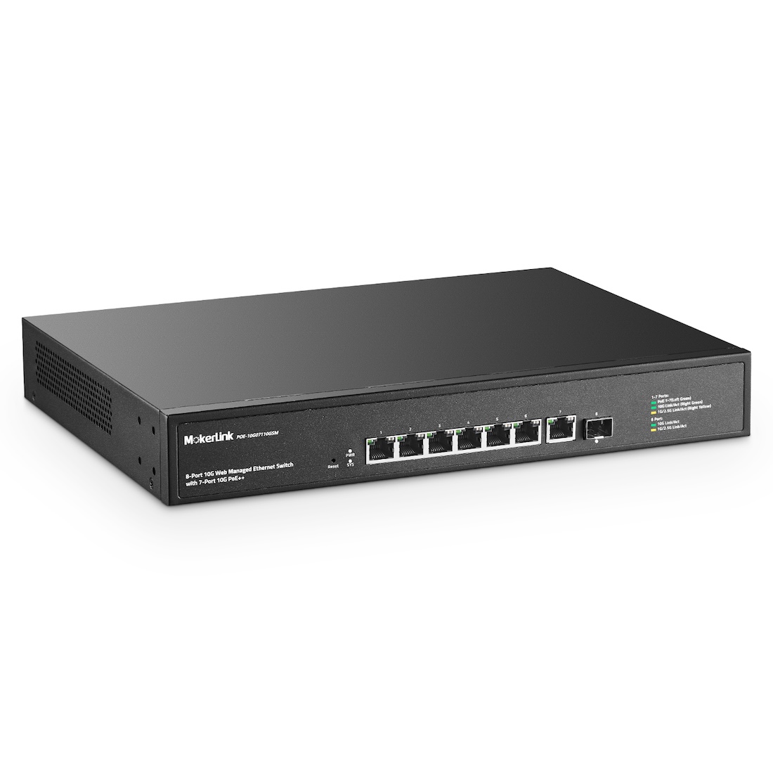 MokerLink Store - 8-Port 10G L2 Managed PoE Switch with 1-Port 10G SFP+